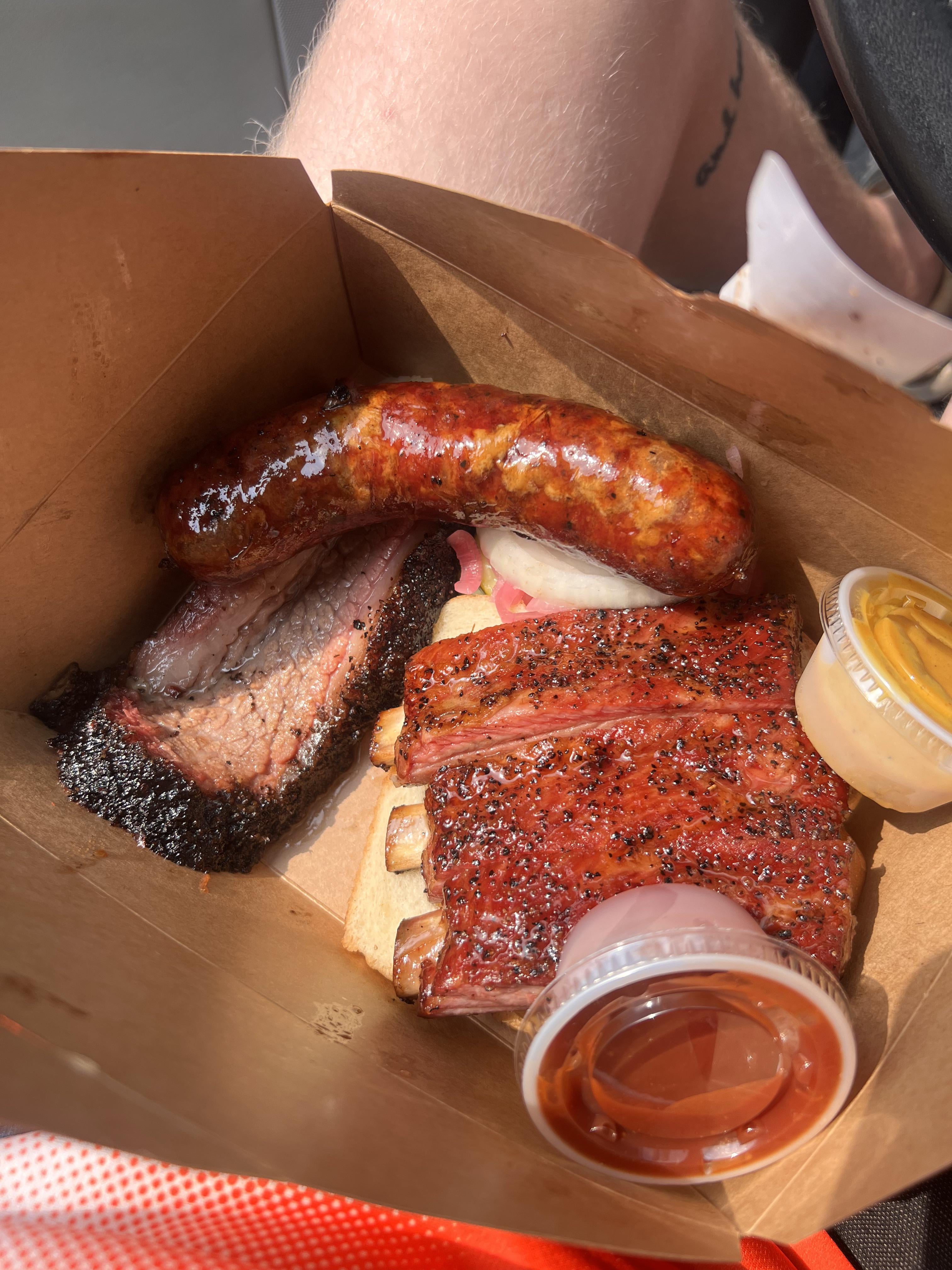 The Texas Trinity from Rosemeyer, BBQ (Spring, TX). A quickly rising ...