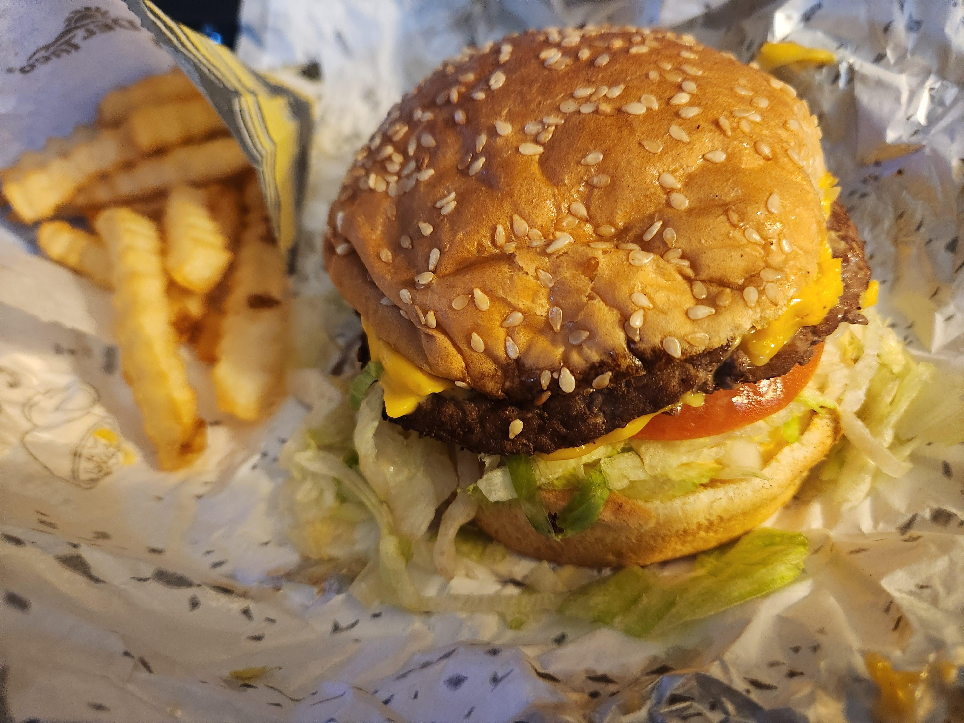 Double Del with fries - Dining and Cooking