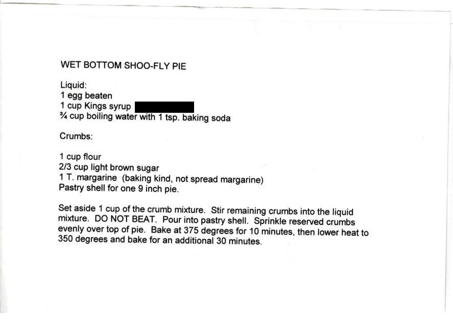 Wet Bottom Shoo-Fly Pie recipe - Dining and Cooking