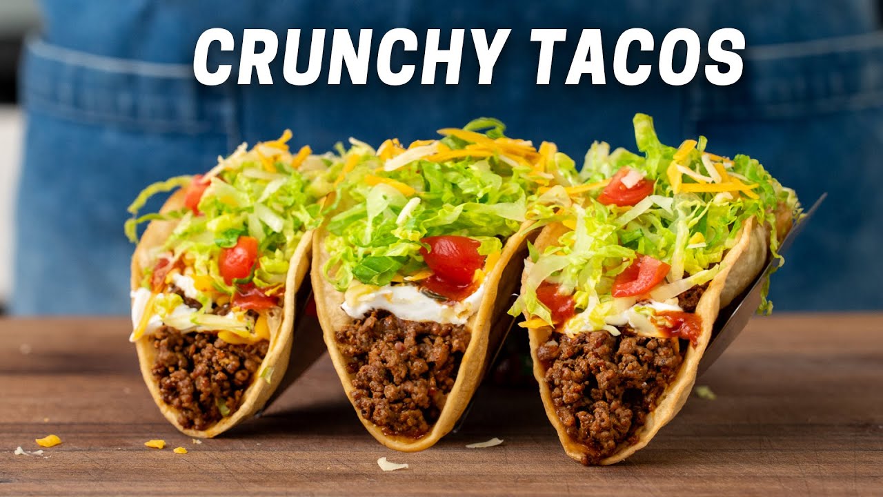 INSANELY CRUNCHY Ground Beef Tacos - Dining and Cooking