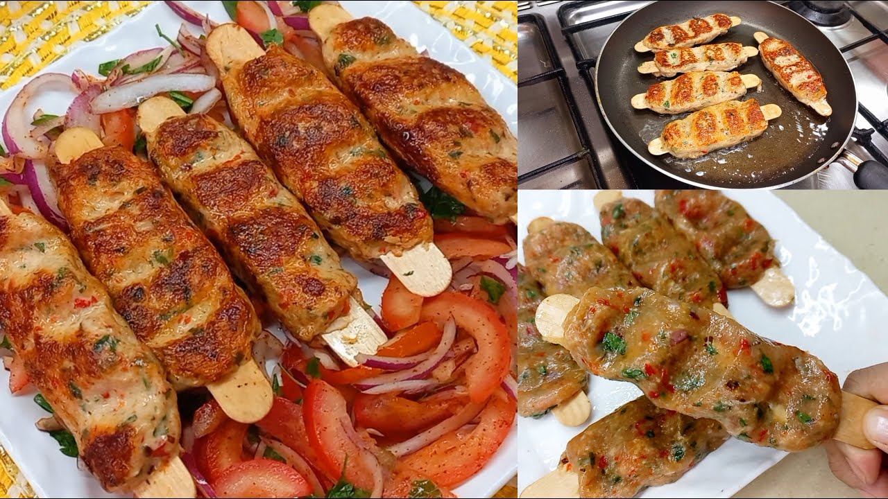 New Turkish Kebab Recipe || Turkish Chicken Adana Kabab Recipe ...