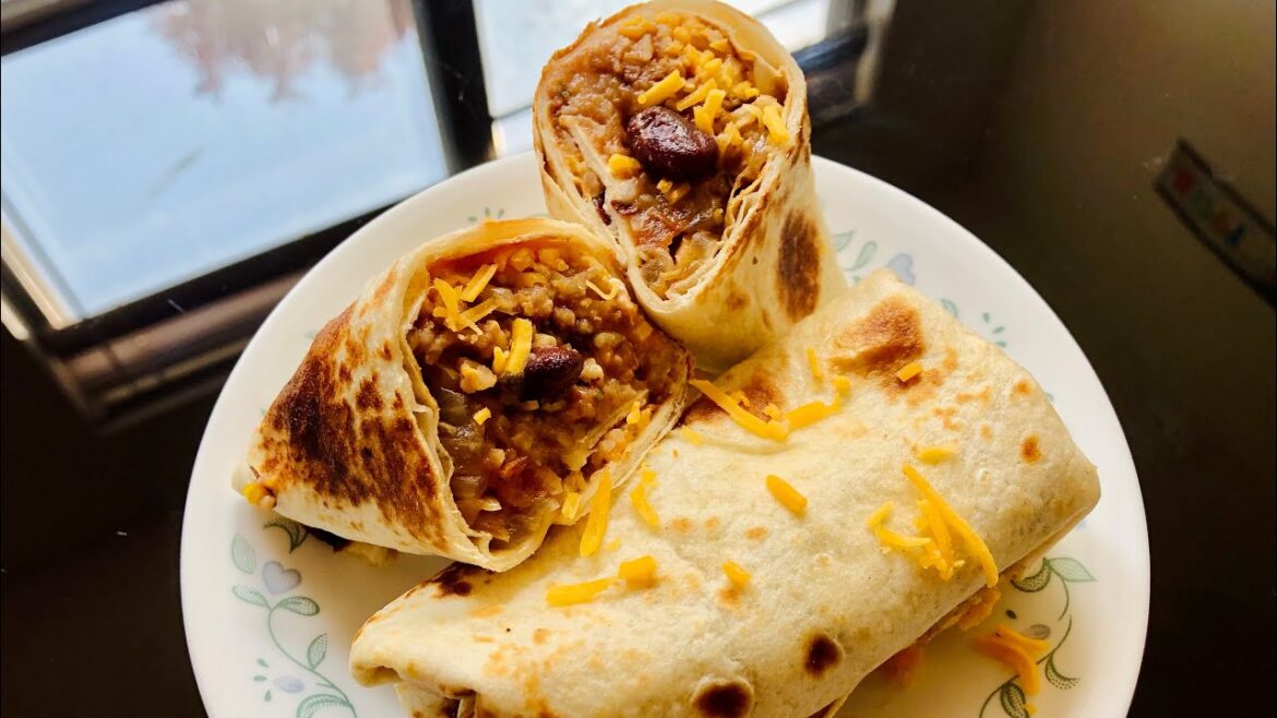 MEXICAN STYLE RICE & BEAN BURRITO - Dining and Cooking