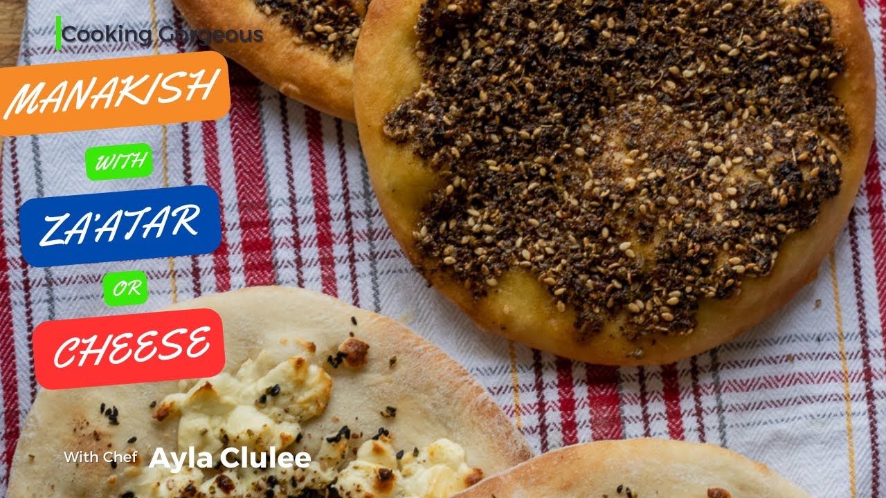 Homemade Lebanese Manakish with Za'atar or Cheese - Authentic Recipe ...