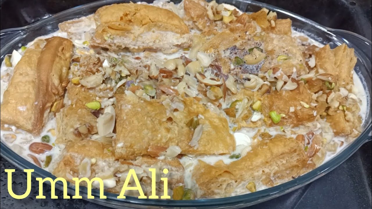 Umm Ali recipe| Umali with plain puff's|Popular Arabian dessert| Eid ...