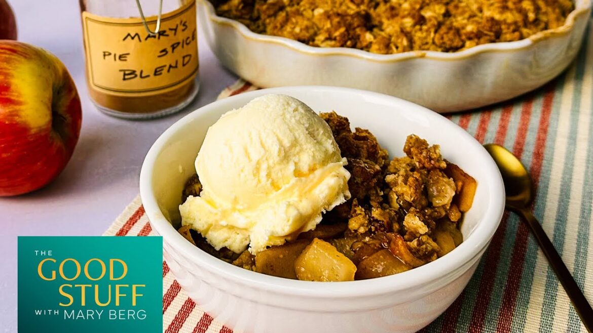 Apple pear crumble | The Good Stuff with Mary Berg - Dining and Cooking