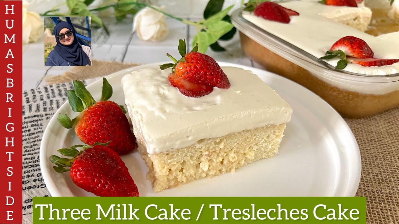3 Milk Cake Recipe / Tresleches Cake / Viral Milk Cake Recipe / Milk ...
