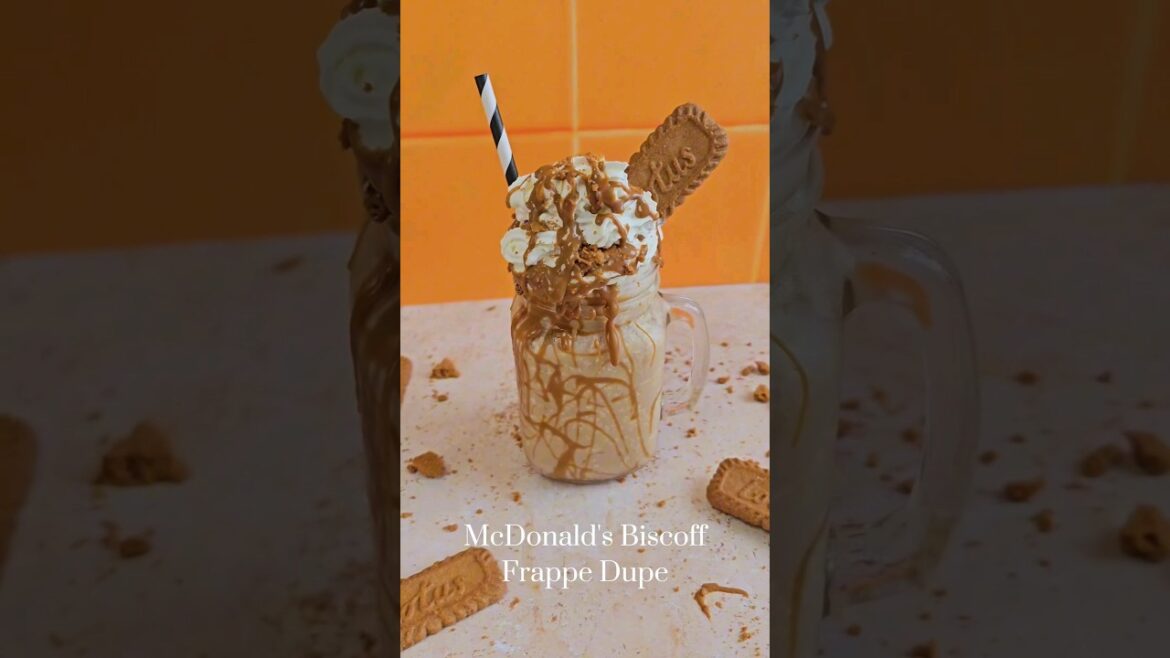 McDonald's Biscoff Frappe Dupe Recipe by The Ice Co - Dining and Cooking