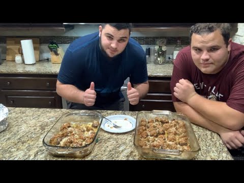 COOKING WITH BEN! Making Italian Stuffed Mushrooms - Dining and Cooking