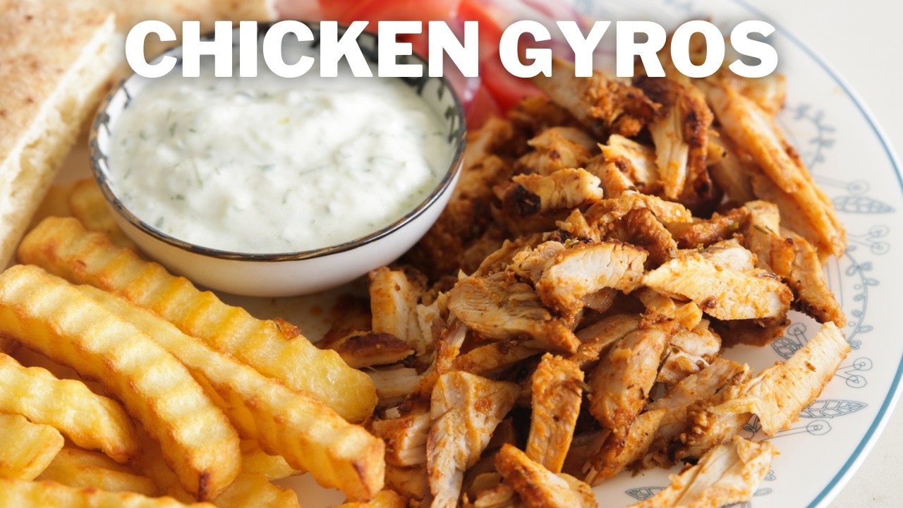 Best Chicken Gyro Recipe | How to Make Greek Gyros - Dining and Cooking