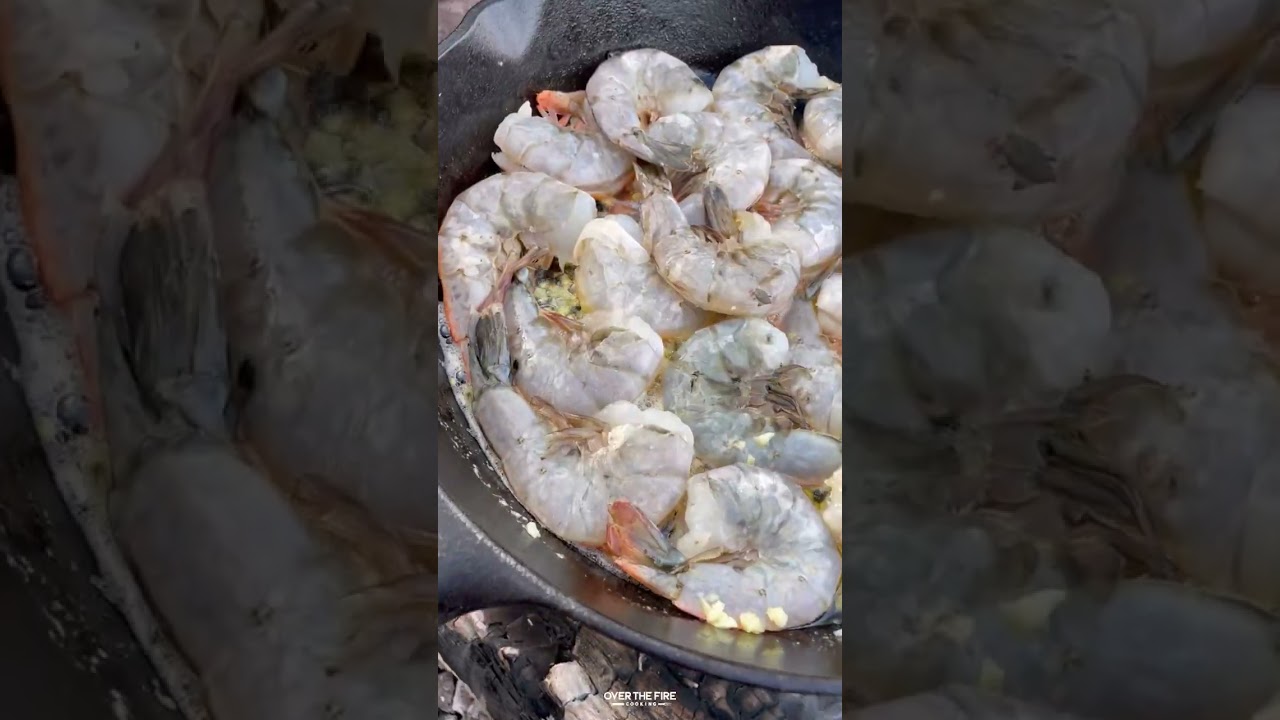 Garlic Shrimp Scampi | Over The Fire Cooking by Derek Wolf - Dining and Cooking