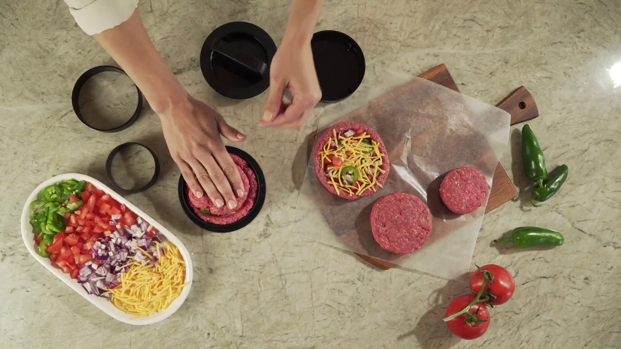 Cuisinart CSBP 200 4 in 1 Stuffed Burger Press - Dining and Cooking