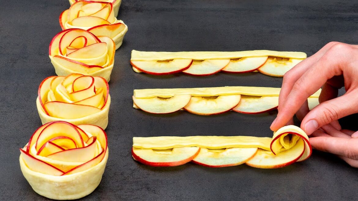 Dessert in 5 minutes! Just puff pastry and 2 apples - Dining and Cooking