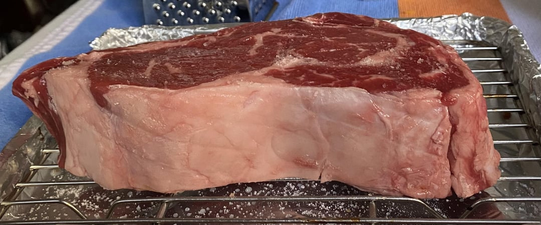 First Reverse Sear Ribeye - Dining and Cooking