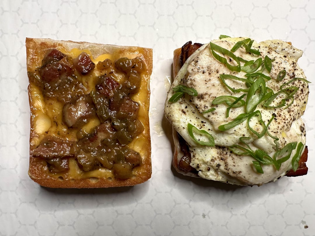 Bacon, egg, and cheese+ breakfast sandwich - Dining and Cooking