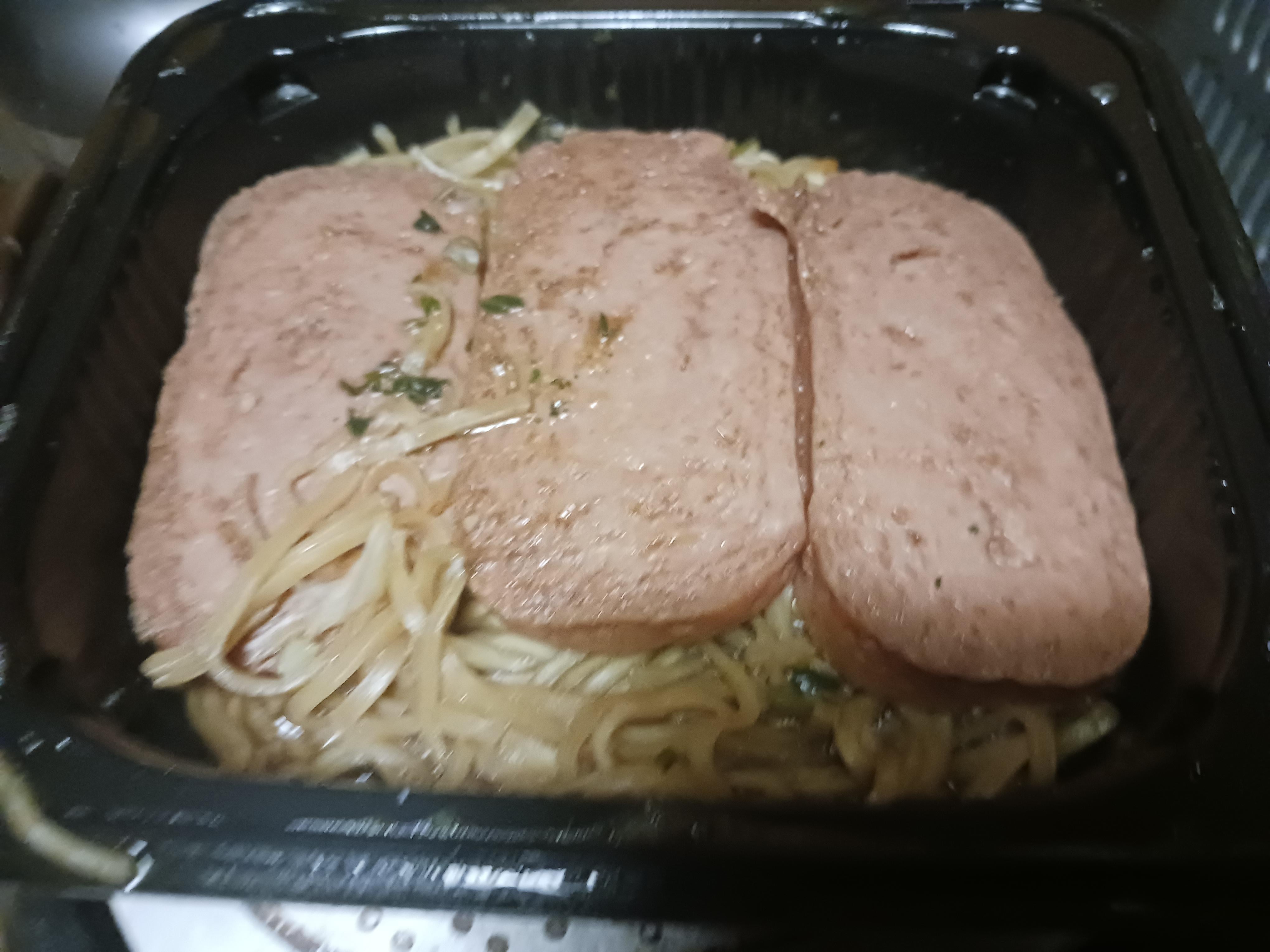 Wife's out of town, took her good cooking with her. Turkey spam ...