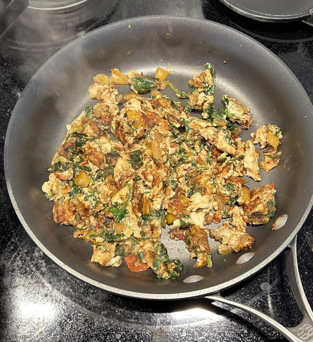 Egg and veggie scramble makes for a great breakfast - Dining and Cooking