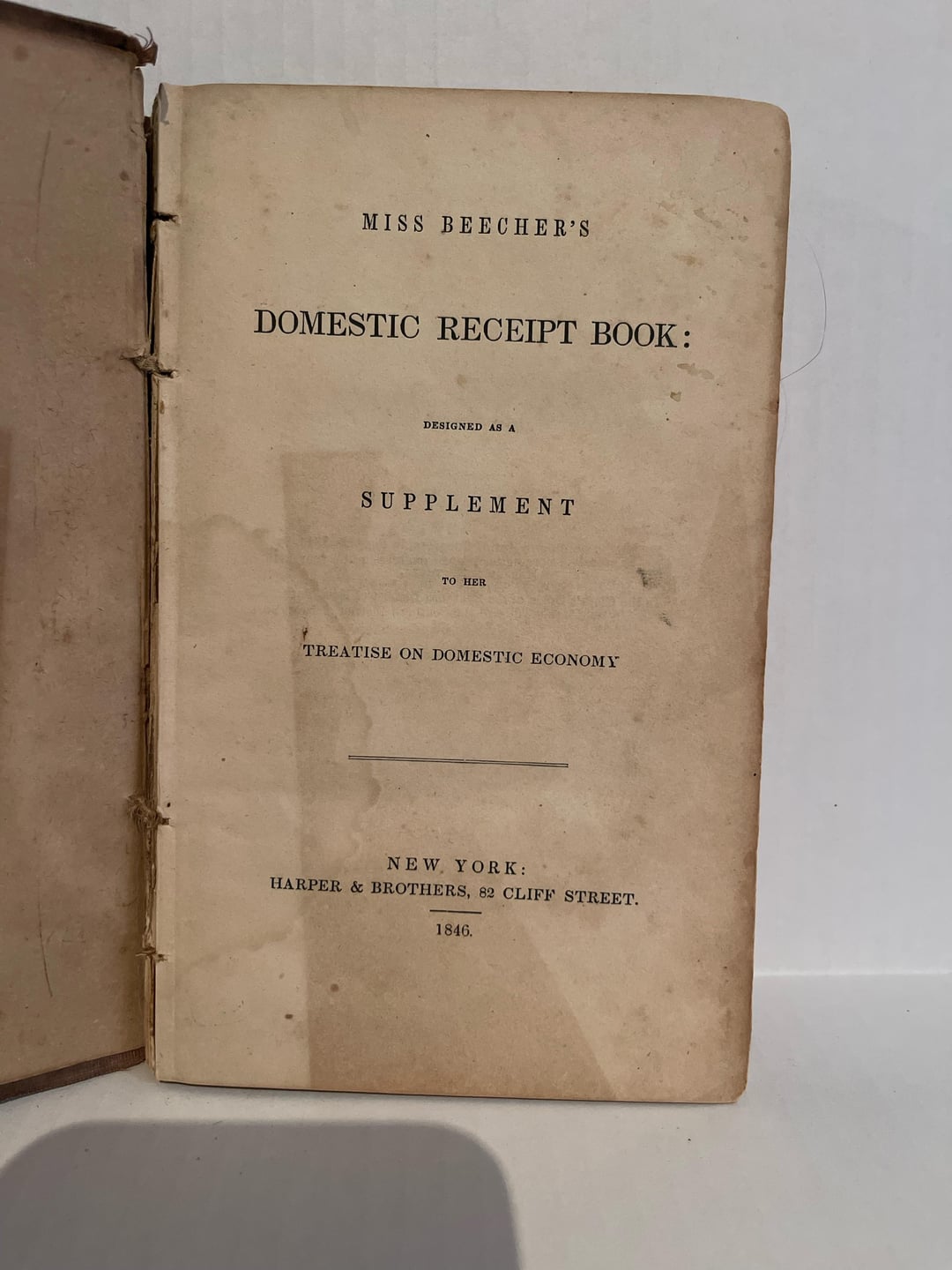 Miss Beecher’s Domestic Receipt Book, (1846) - Dining and Cooking