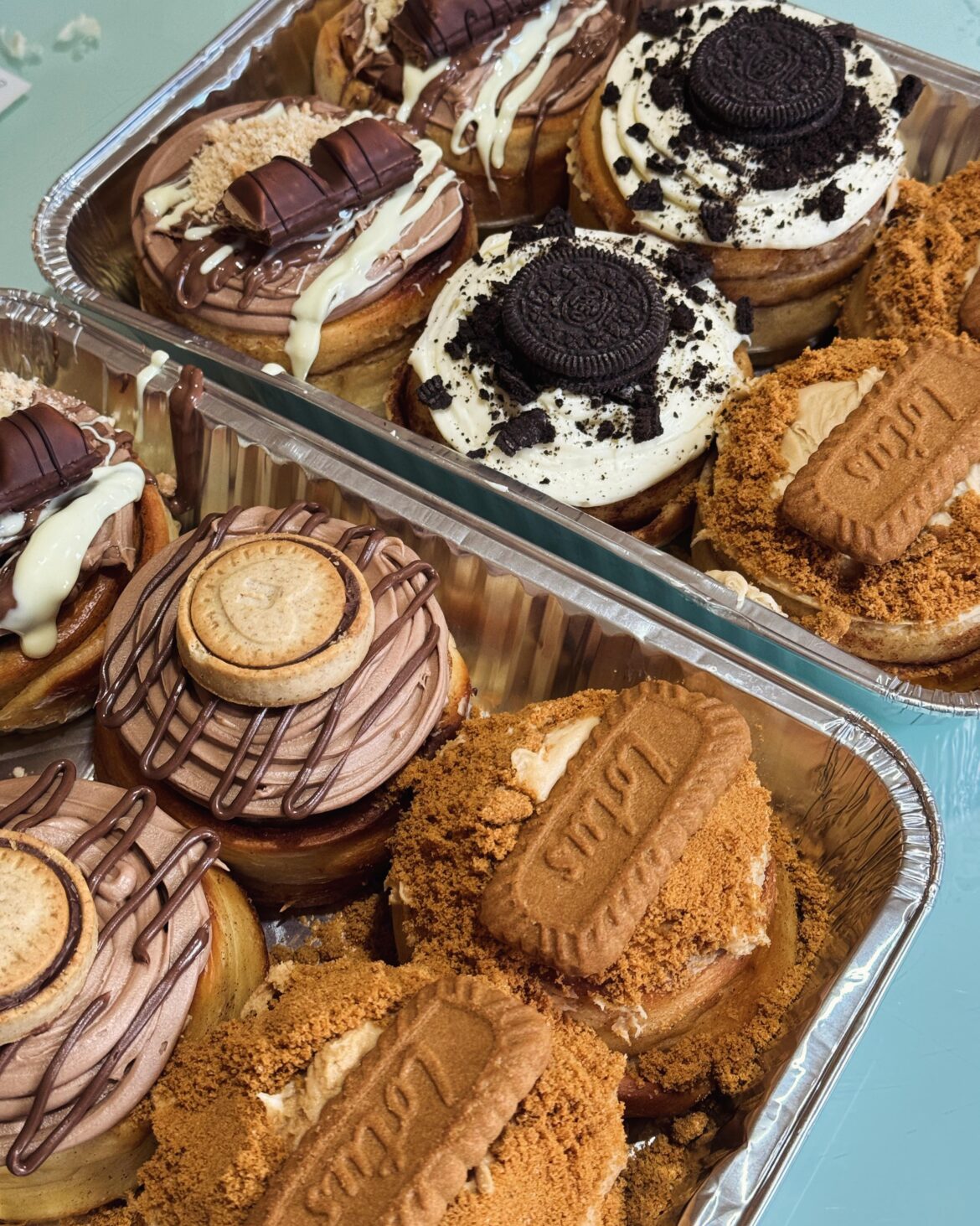 Biscoff, Oreo, Nutella & Bueno Cinnamon Rolls by my wife - Dining and ...