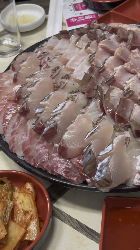 Korean authentic Sashimi - Dining and Cooking