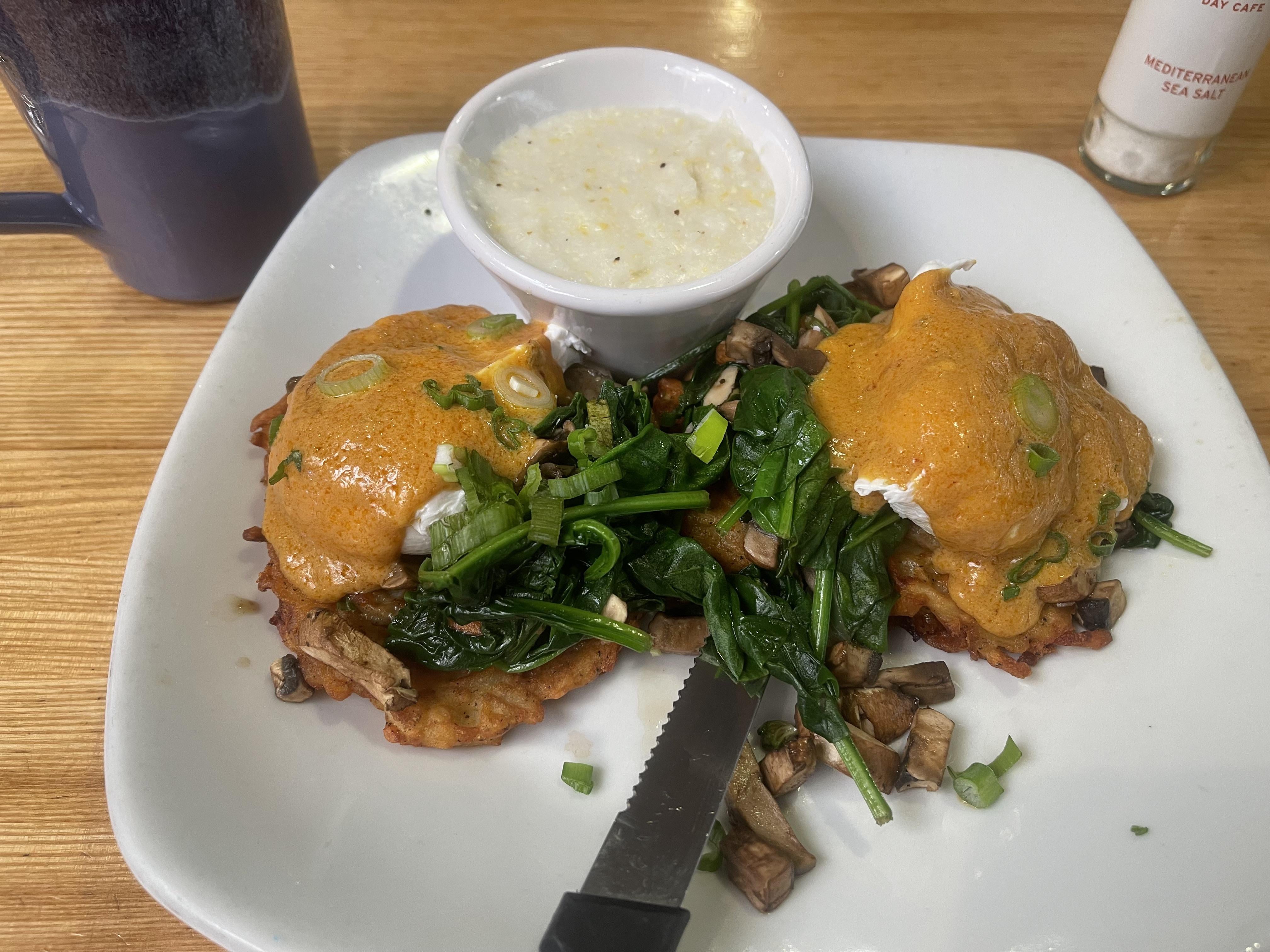 Hash brown Benedict. Honey Jam Cafe. Oakbrook, IL - Dining and Cooking