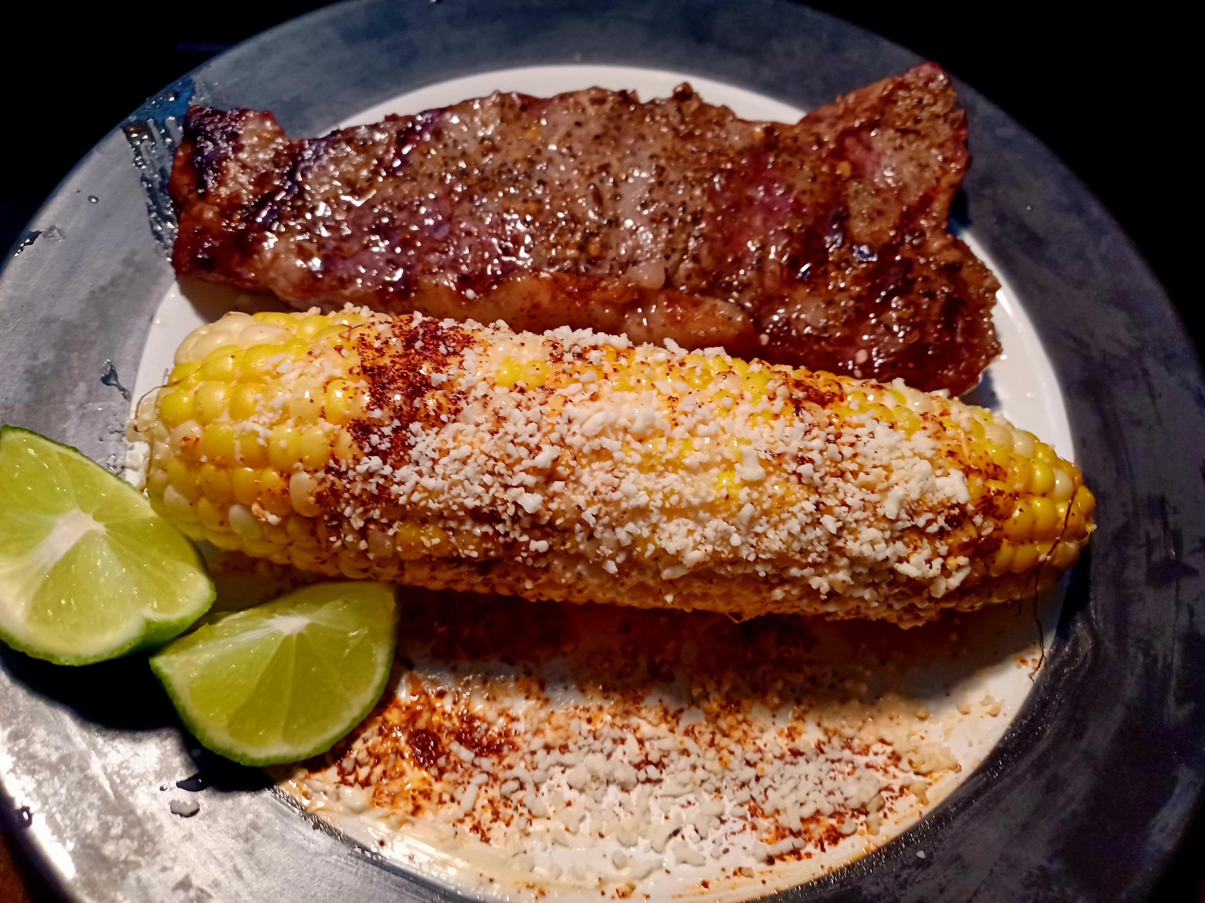 Elote and Steak on the barbie - Dining and Cooking