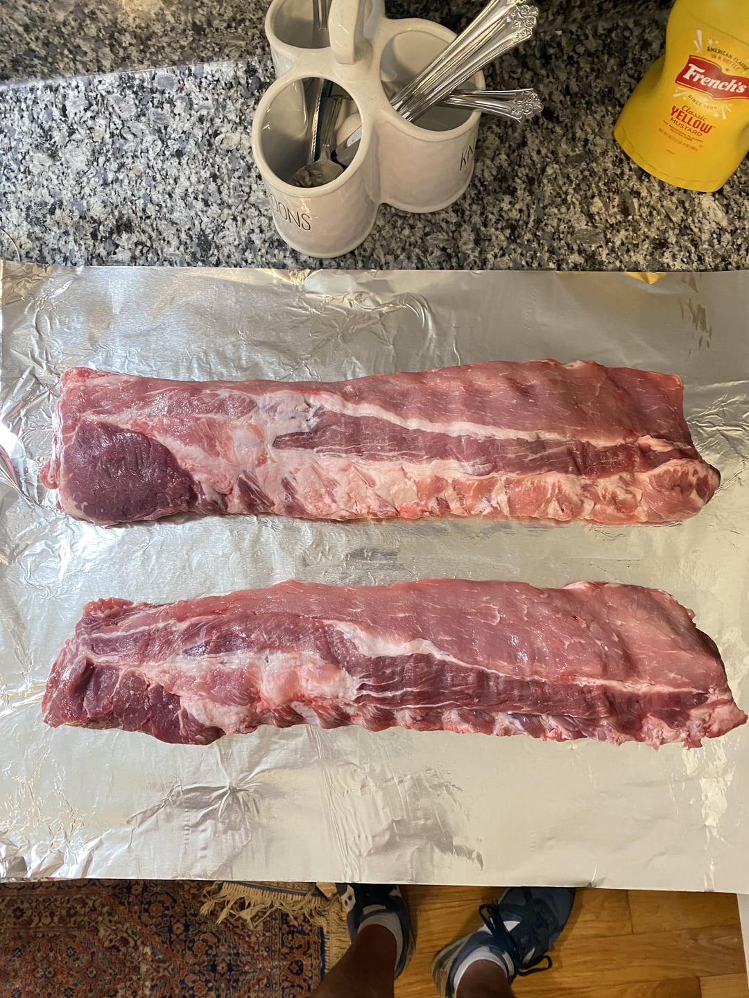 First time using my smoker (Oklahoma Joe Highlander) Ribs Turned out ...