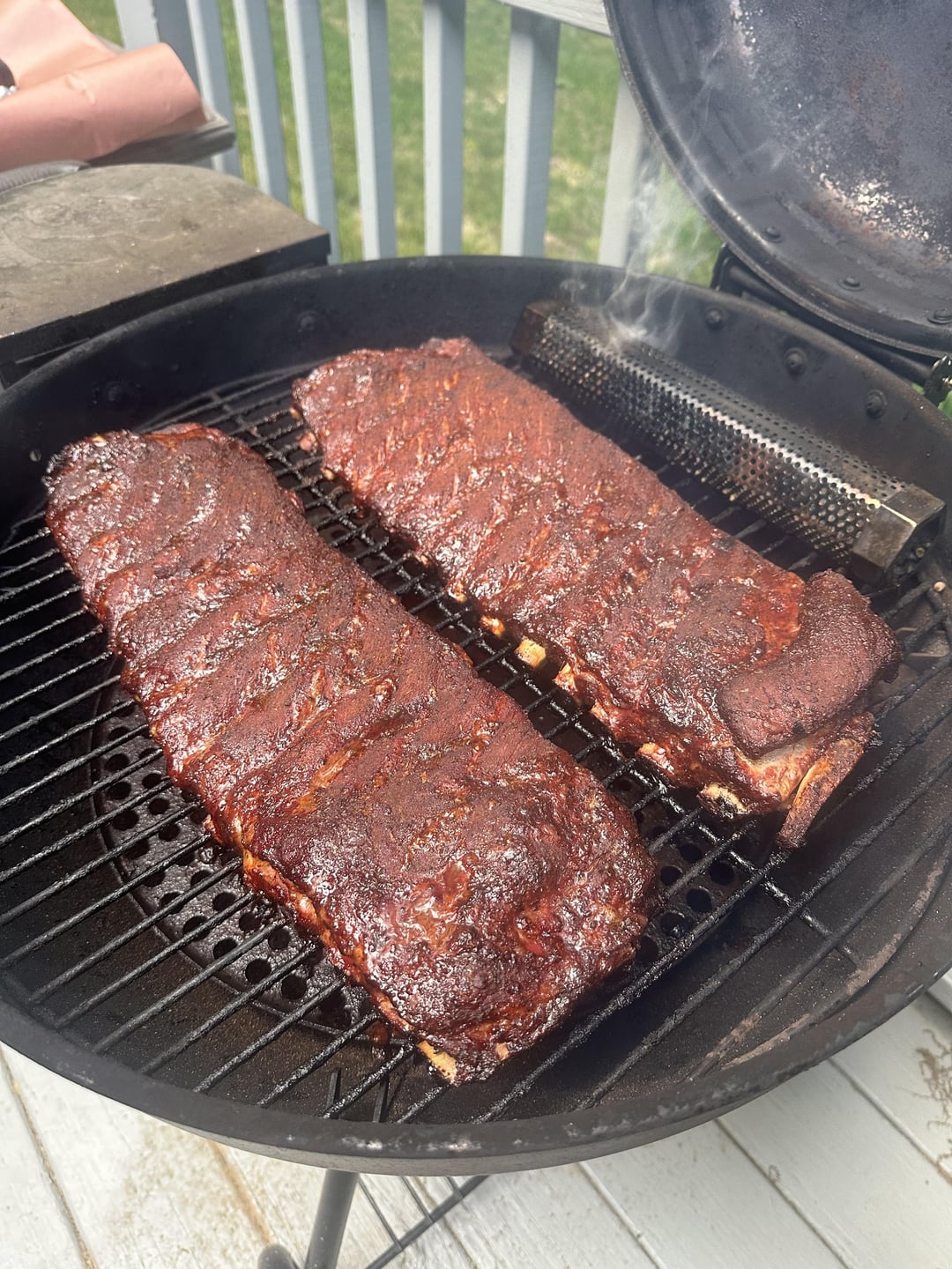 Smoked ribs and Buc-ee’s BBQ sauce - Dining and Cooking