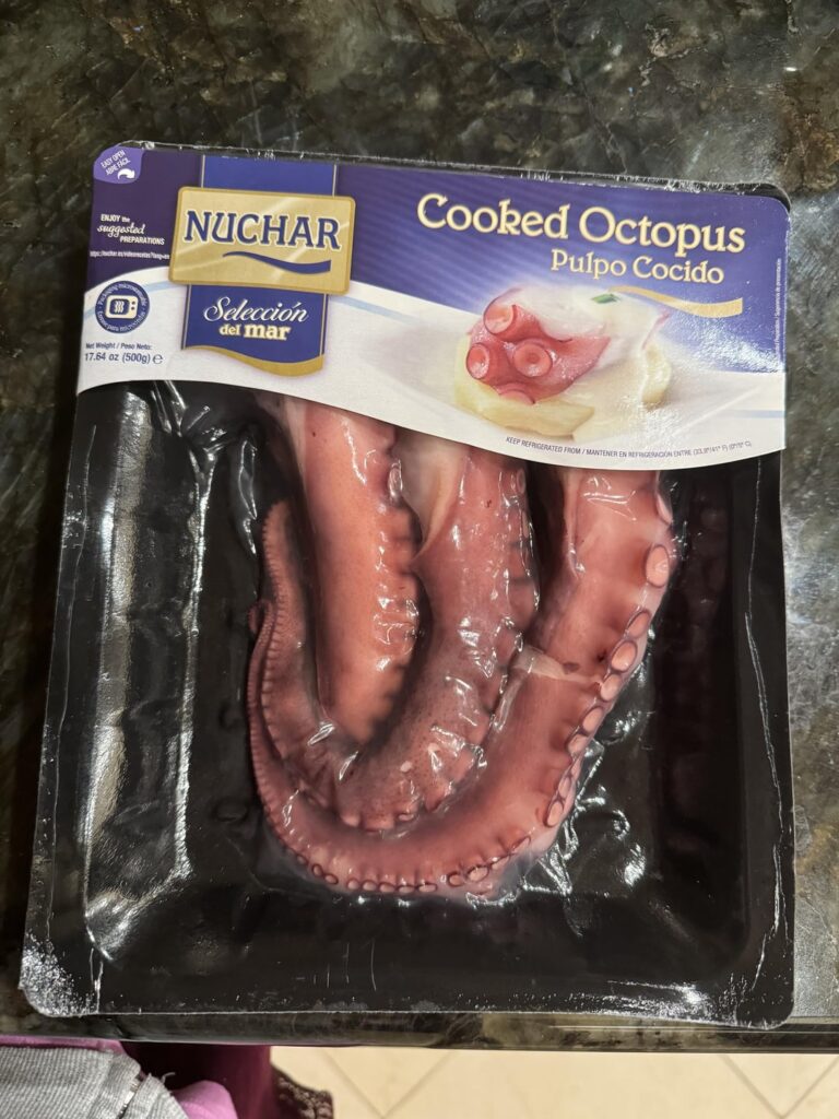 Liquid in Costco Octopus (Nuchar brand) - Dining and Cooking