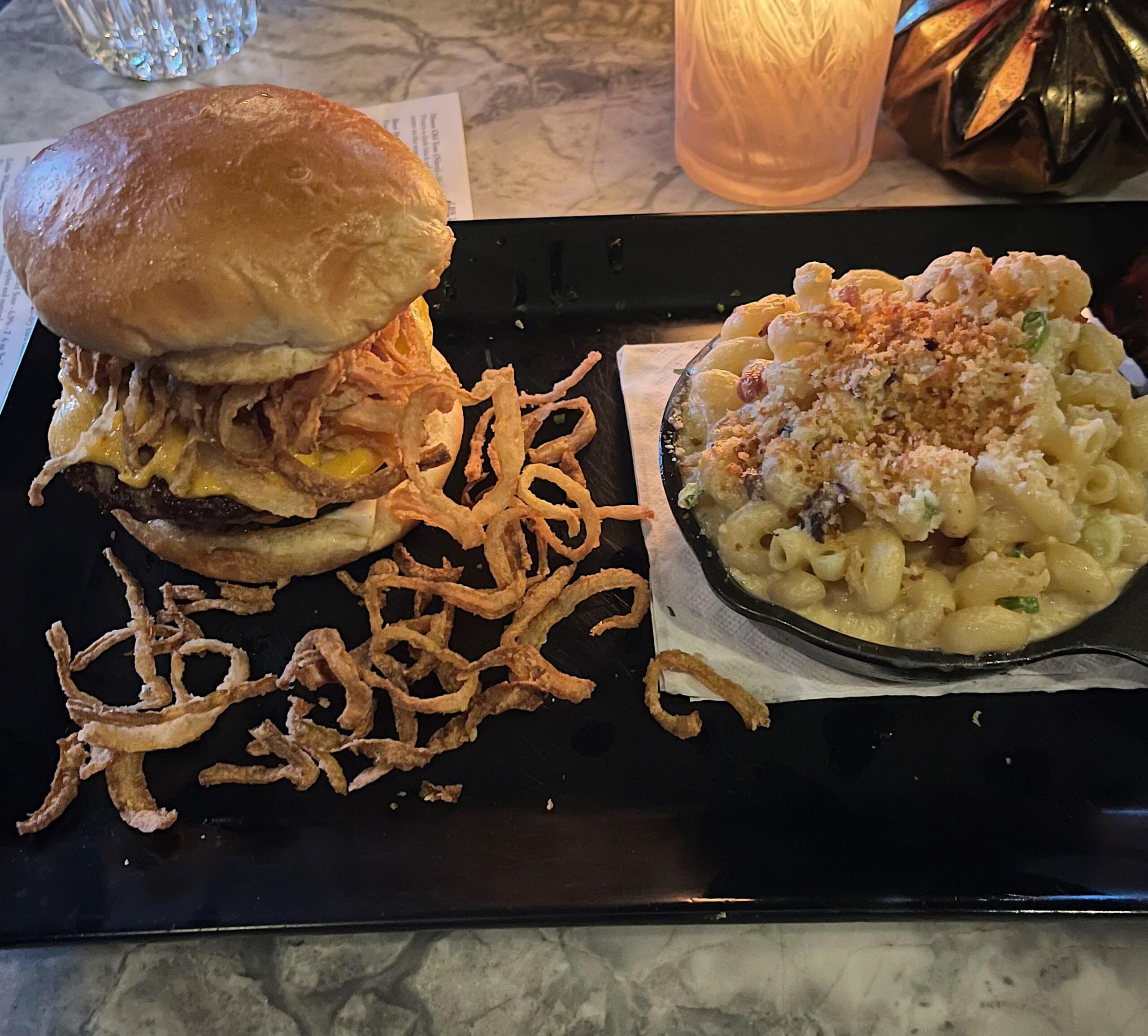 Bad Burger and Mac and Cheese at Little Bad Wolf - Dining and Cooking