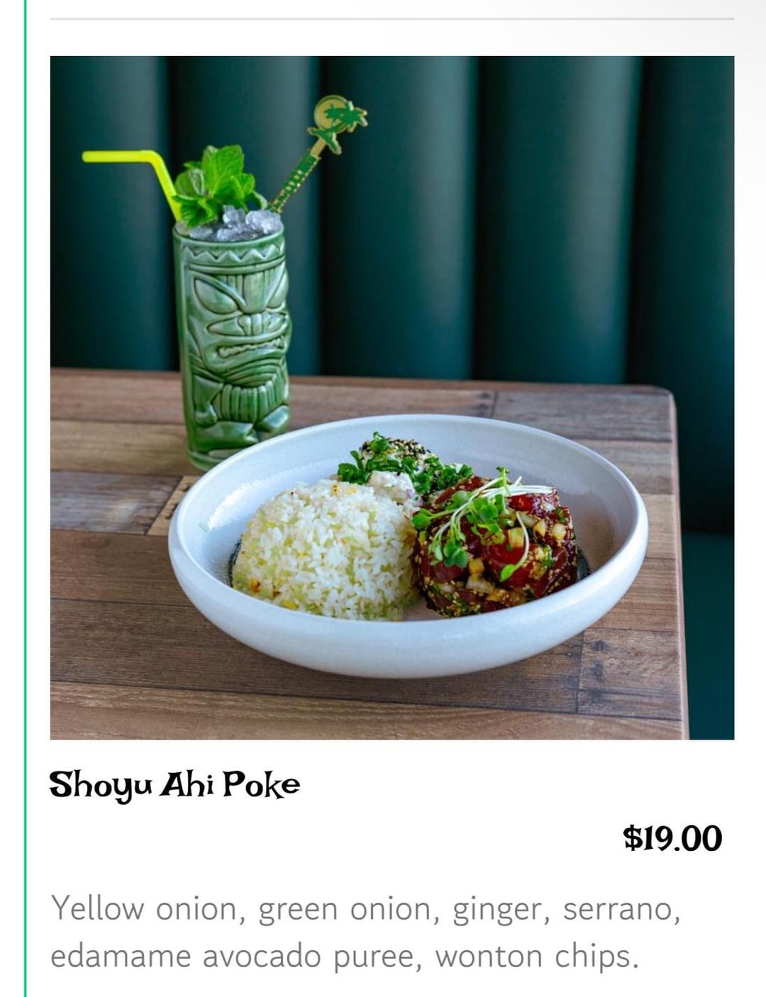 Shoyu ahi poke with rice - Dining and Cooking