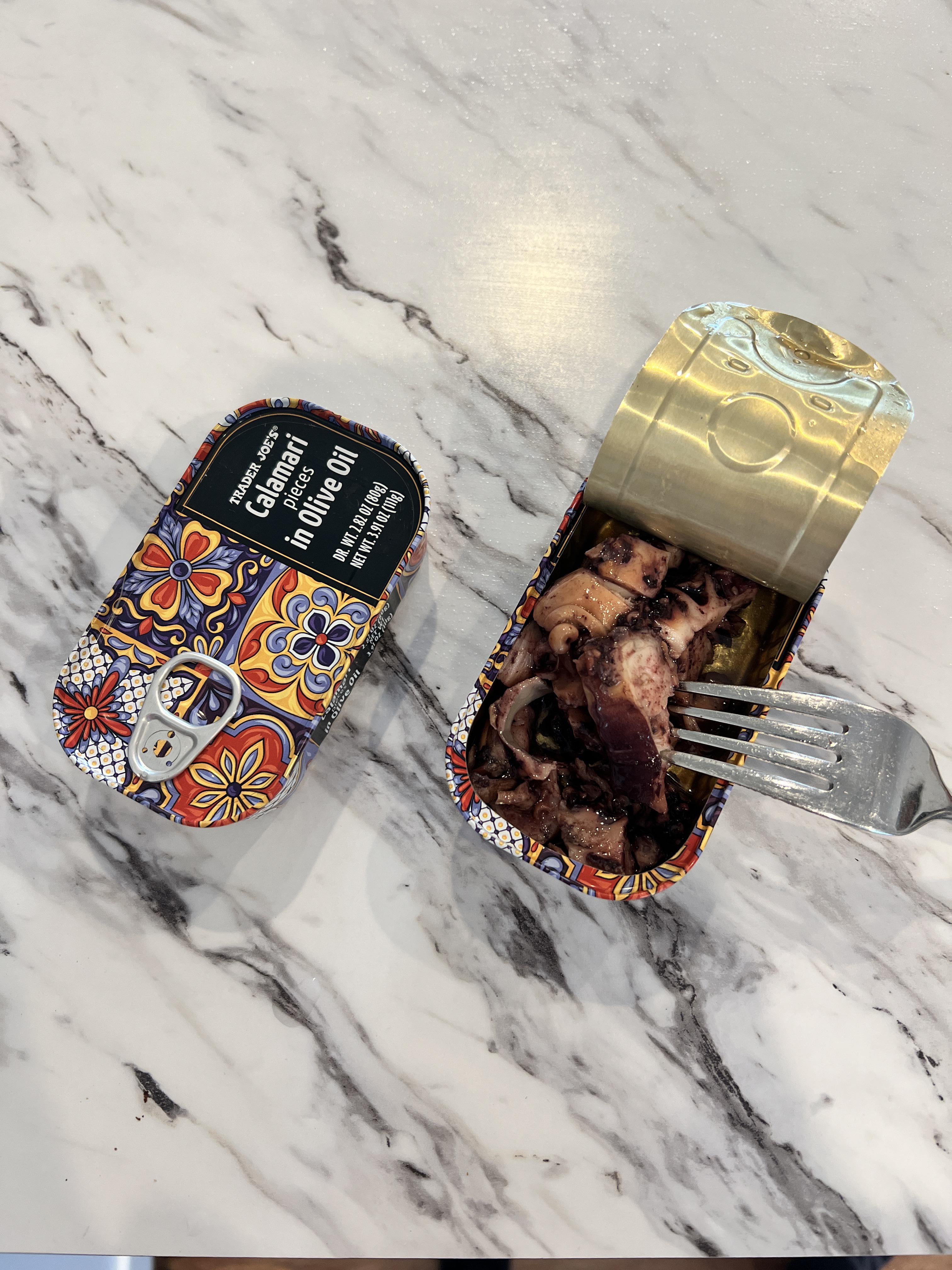 Trader Joe’s new calamari in oil - Dining and Cooking