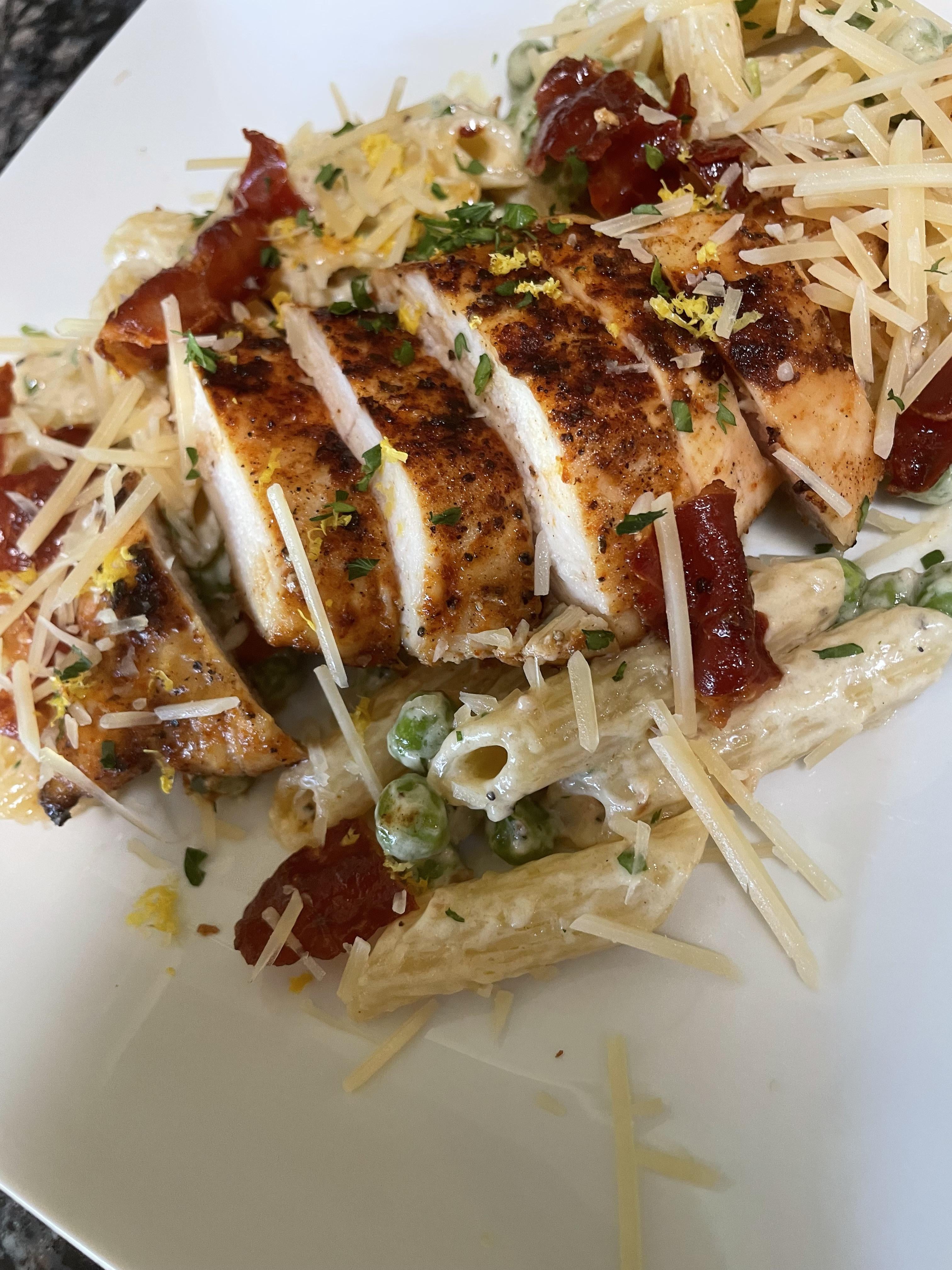 Palermo prosciutto &chicken penne - Dining and Cooking