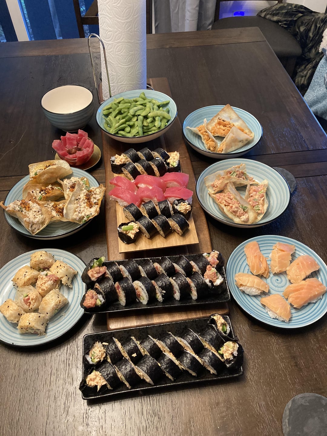 Made sushi for my friends for dinner - Dining and Cooking
