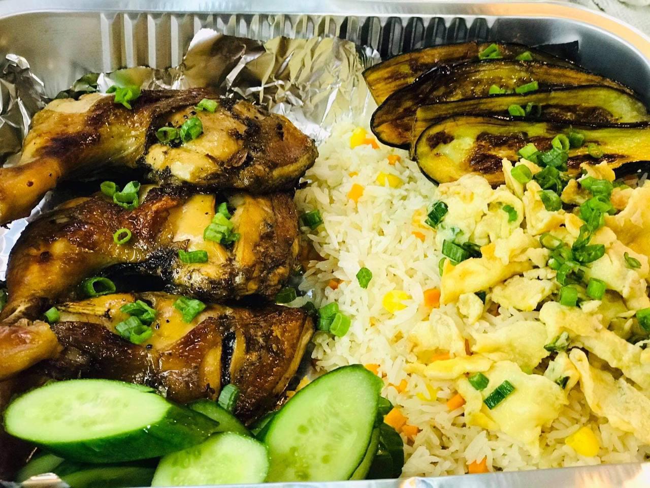 Roasted chicken with rice - Dining and Cooking