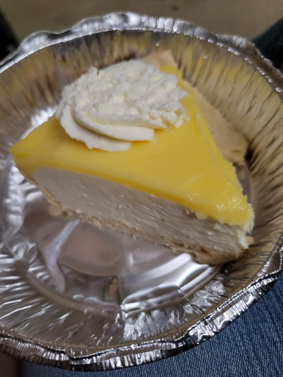 Lemon and white chocolate pie slice to go! - Dining and Cooking