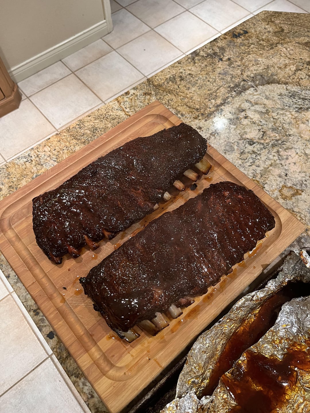 Ribs on the WSM - Dining and Cooking
