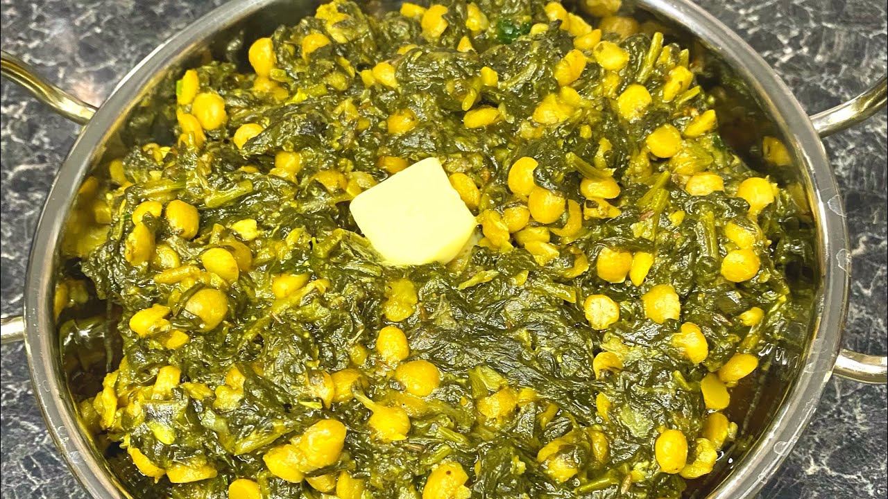 Chana Daal palak Recipe | quick & easy spinach chickpeas lentils curry ...