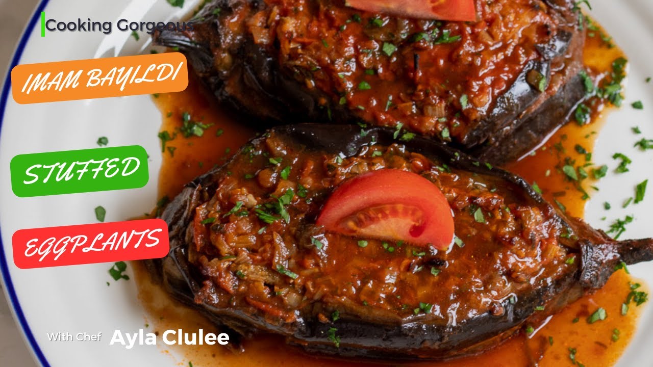 Imam Bayildi Recipe - Turkish - Ottoman Stuffed Eggplants Cooked in ...
