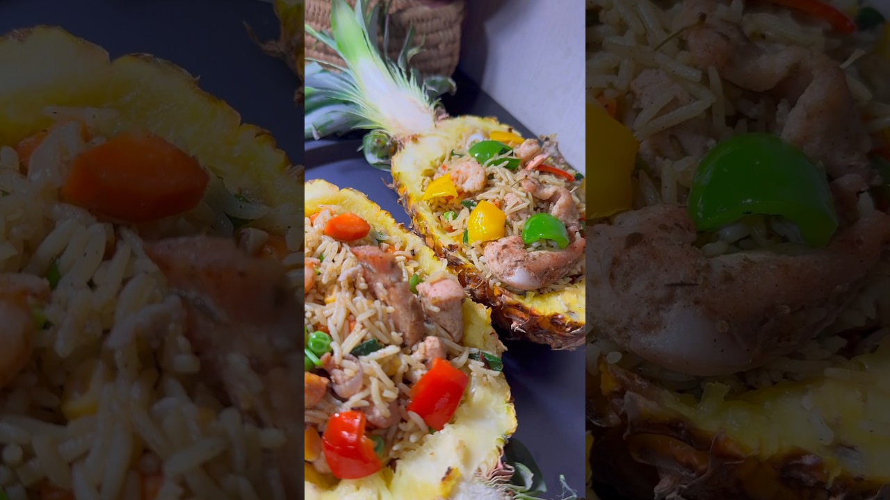 Pineapple fried rice recipe Full video on my channel. Song by muni long ...