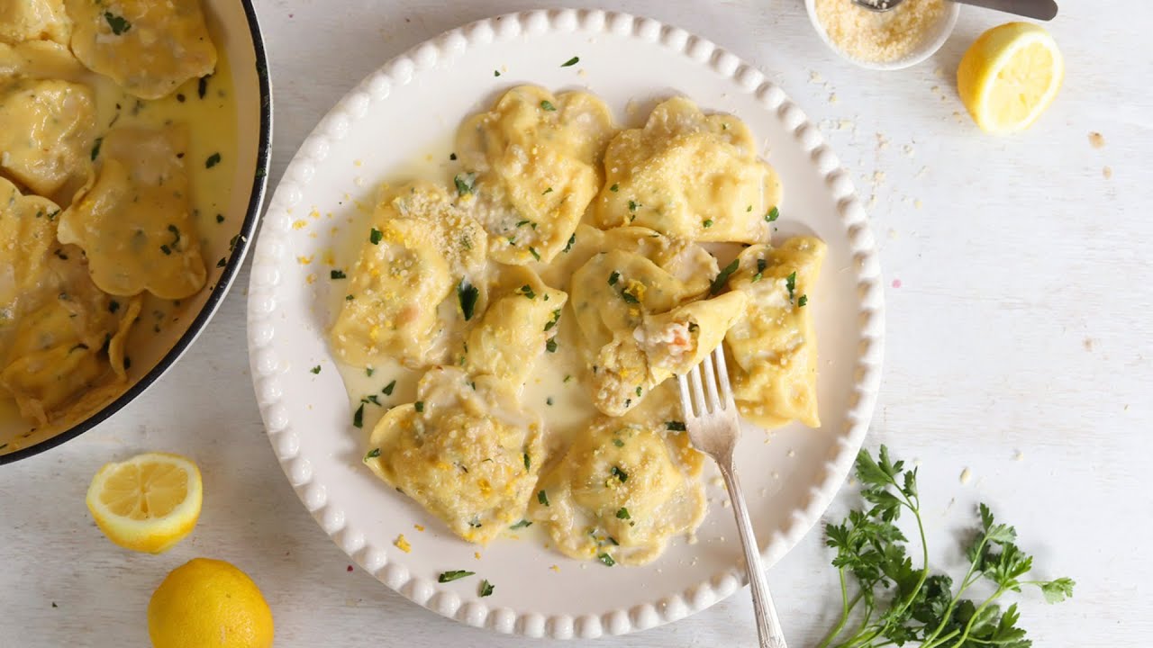 Lemony Shrimp Scampi Ravioli Recipe - Dining and Cooking