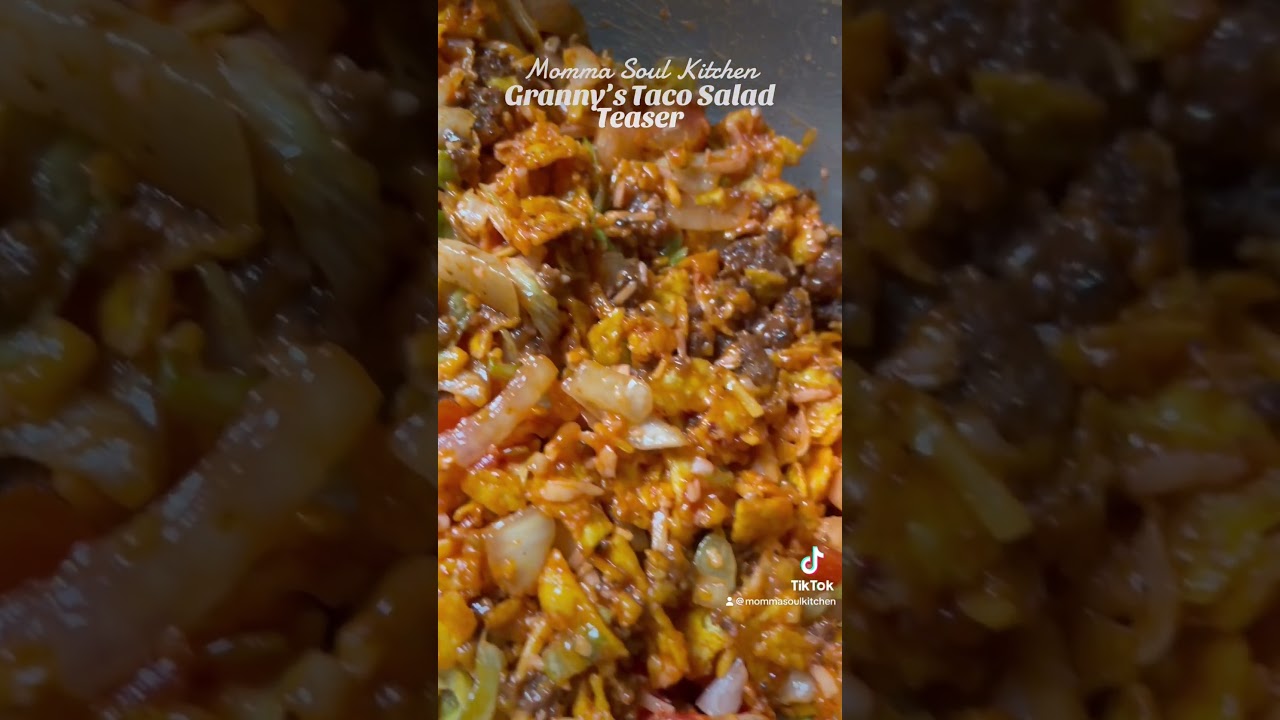 Granny’s Taco Salad Teaser #taco #salad #cooking #saladrecipe # ...
