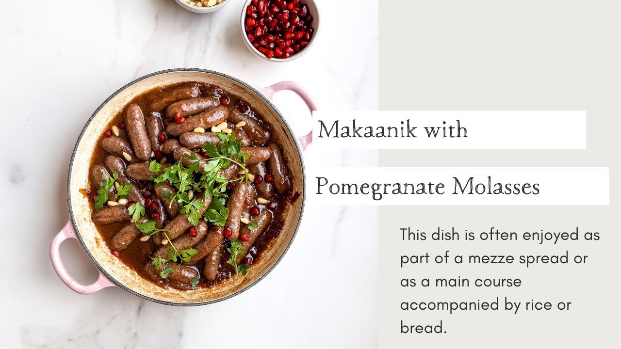 Makaanik with Pomegranate Molasses | Cooking with Zahra - Dining and ...