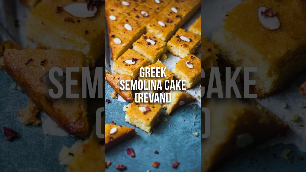 Greek Semolina Cake (Revani) #baking #greek #greekfood - Dining and Cooking