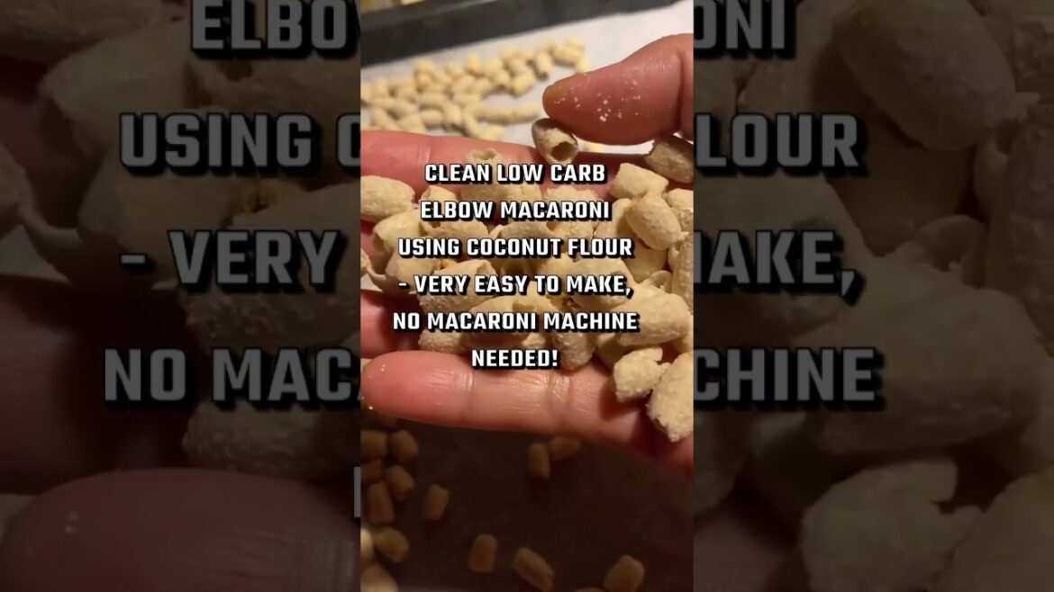 Clean Low Carb Elbow Macaroni Using Coconut Flour. See the comment ...