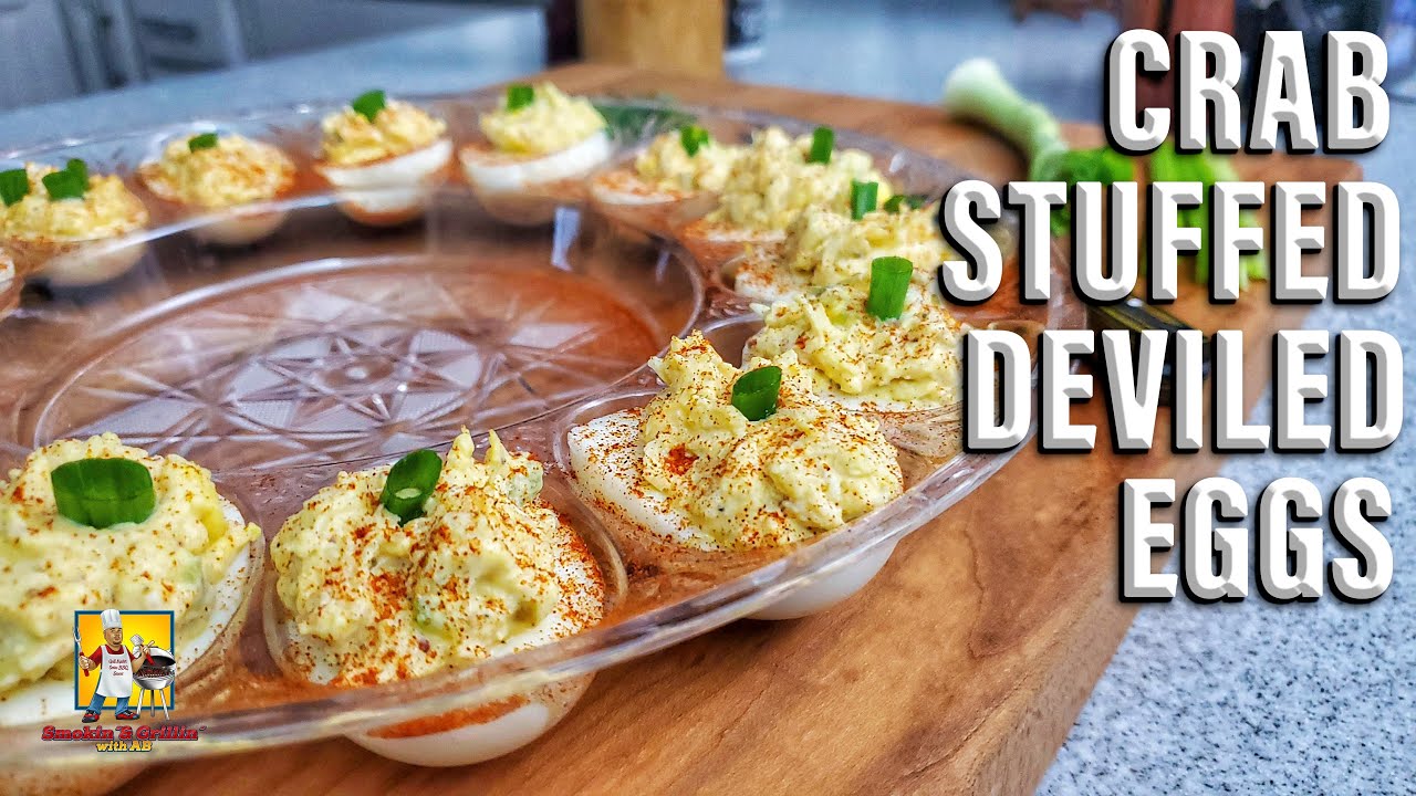 Crab Stuffed Deviled Eggs - Dining and Cooking