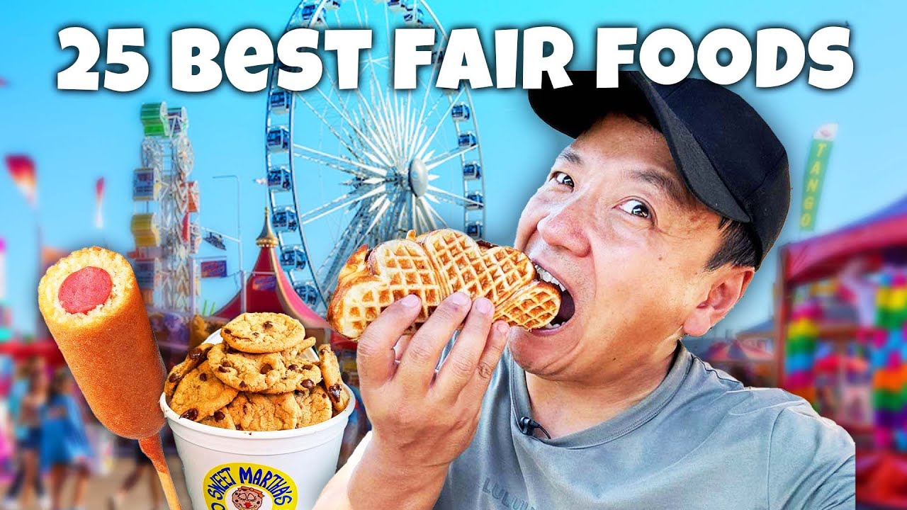 25 MUST TRY & BIZZARE State Fair Foods in America | DEEP FRIED Foods to ...