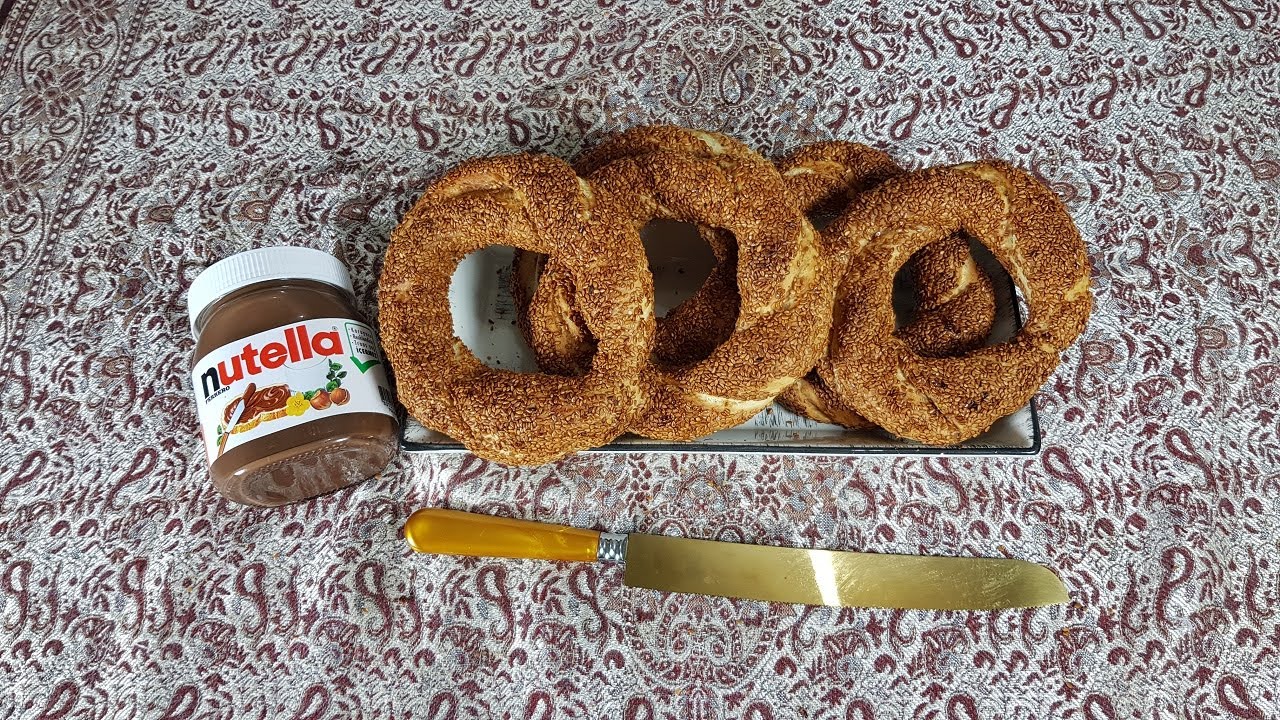 How to make simit Turkish bread Sesame Bagel , Simit Recipe at home ...