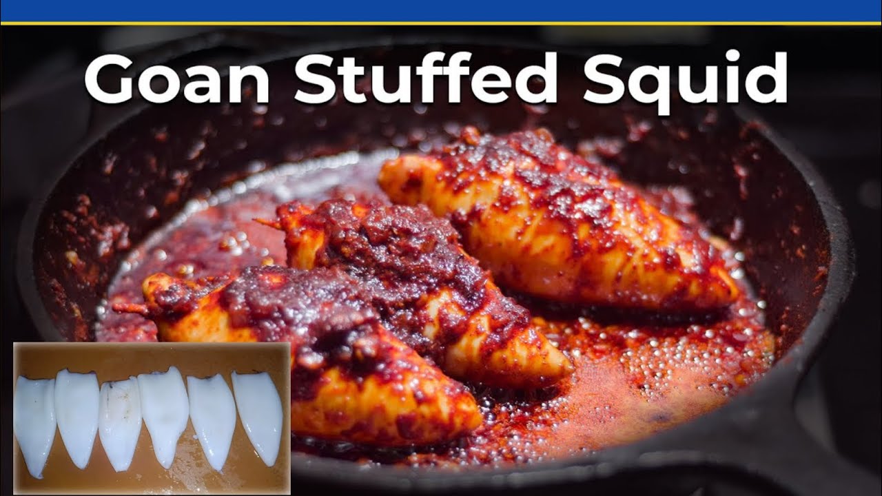 Tasty Stuffed Squid Recipe| Best Goan Recheado Stuffed Squid| Stuffed ...