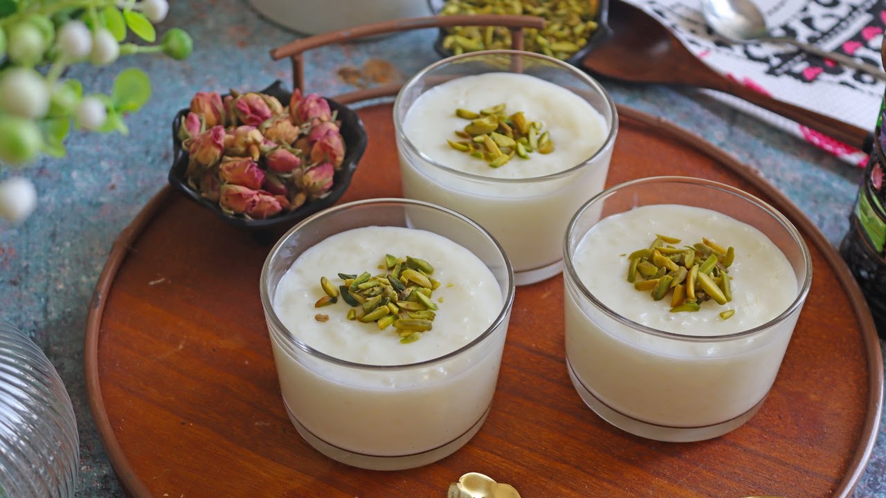 Riz bi haleeb | Rice pudding | رز بالحليب | Easy pudding recipe ...