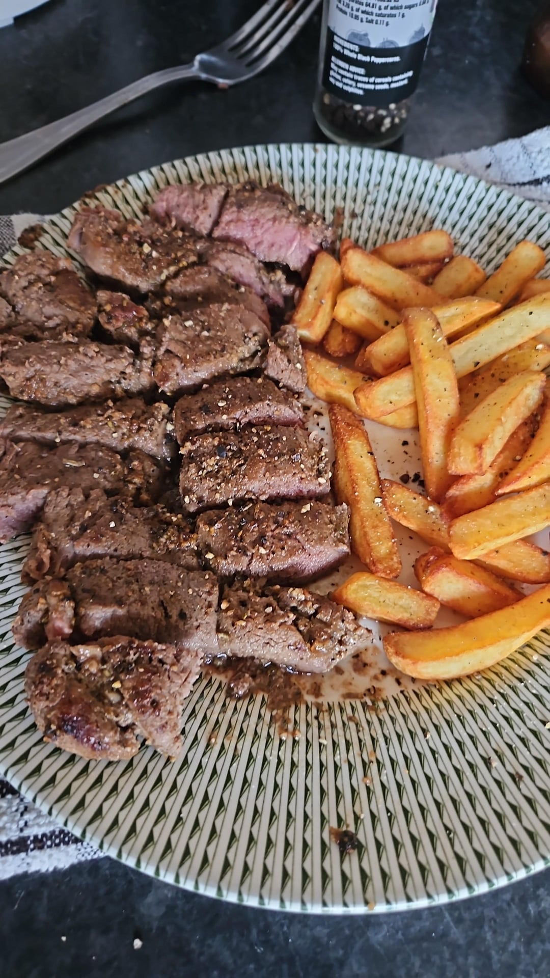 Venison steak and chips - Dining and Cooking